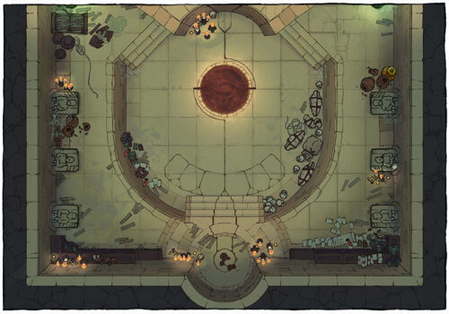 The Ancient Desert Ritual Room Pack by 2-Minute Tabletop