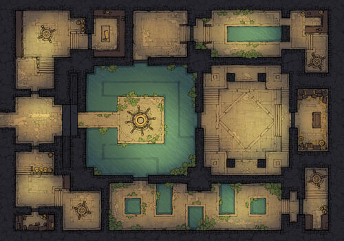 The Dwarven Vault Dungeon Map | 2-Minute Tabletop