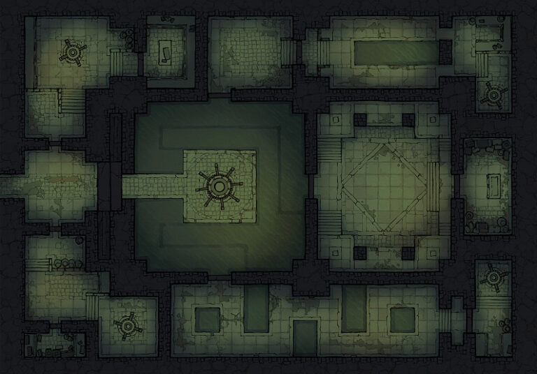 The Dwarven Vault Pack | Maps & Assets by 2-Minute Tabletop