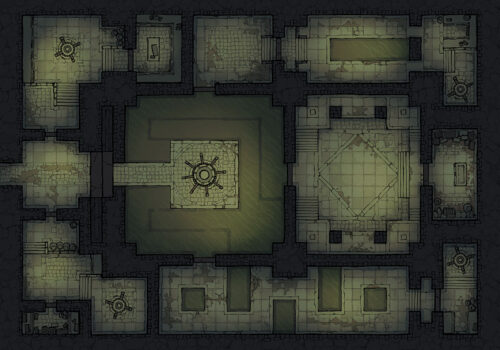 The Dwarven Vault Dungeon Map | 2-Minute Tabletop