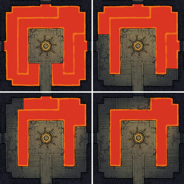 The Dwarven Vault battle map by 2-Minute Tabletop