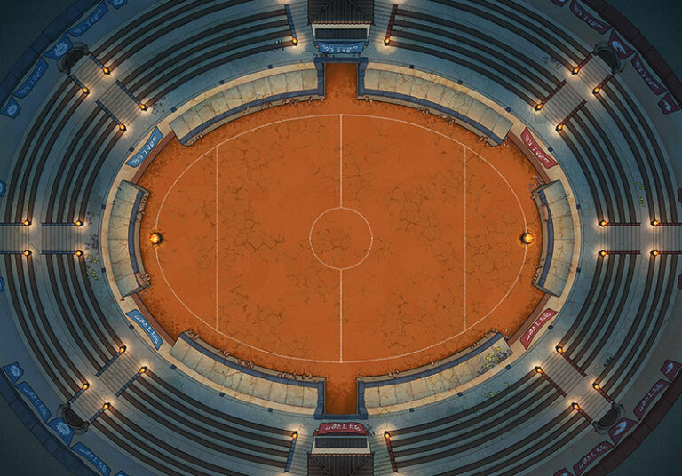 The Fantasy Stadium Pack | Maps & Assets by 2-Minute Tabletop