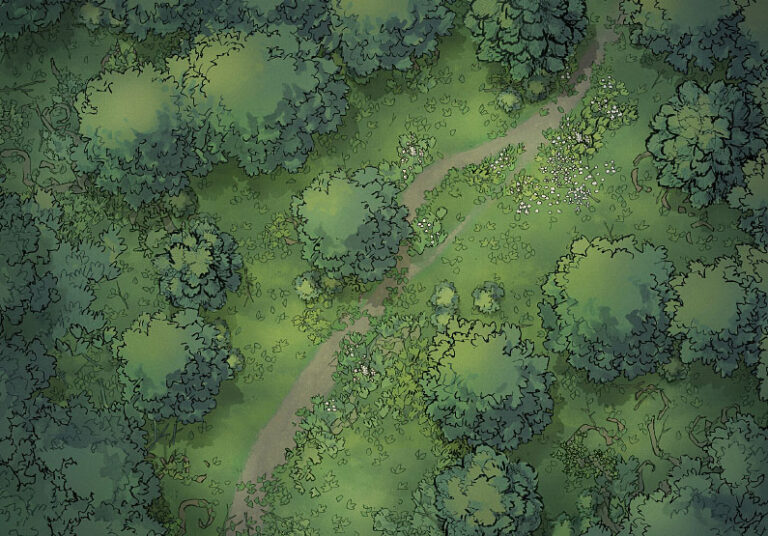 The Green Hill Battle Map | 2-Minute Tabletop