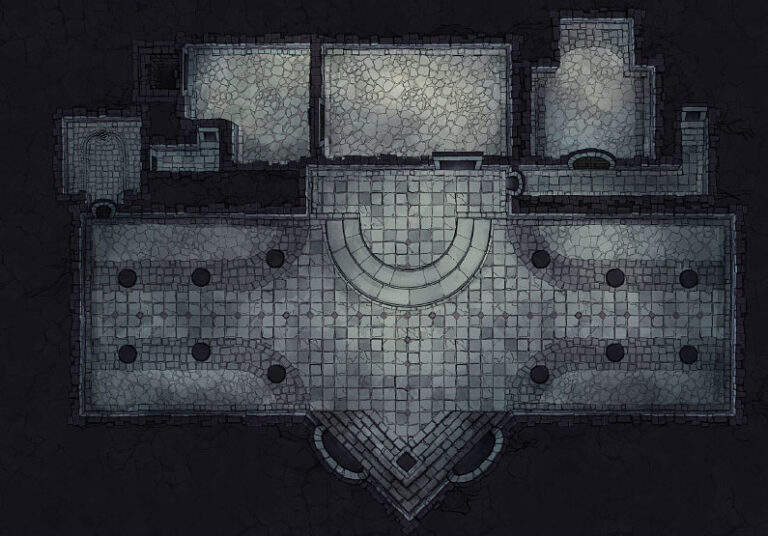 The Dungeon Wall & Floor Assets Pack by 2-Minute Tabletop