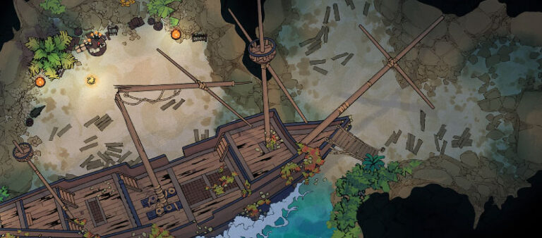 Brackish Marsh RPG Battle Map | 2-Minute Table Top