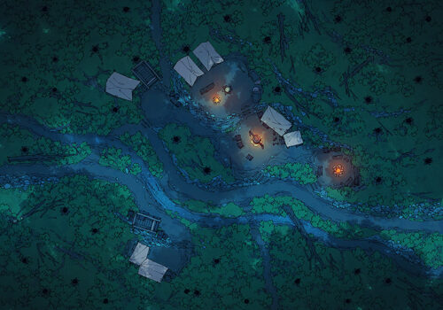 The Forest Camp Pack | Maps & Assets by 2-Minute Tabletop