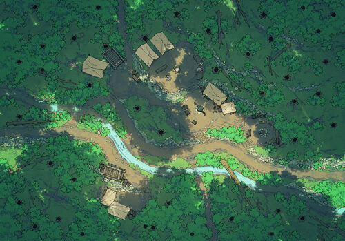 The Forest Camp Pack | Maps & Assets by 2-Minute Tabletop