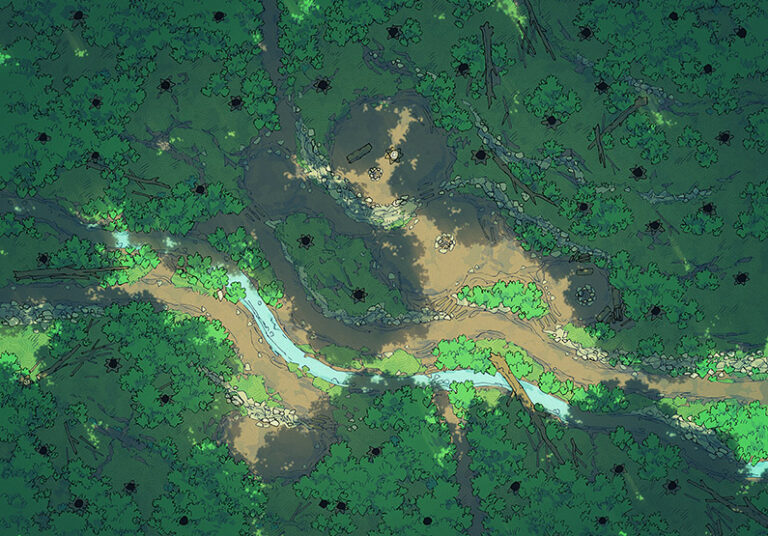 The Forest Camp Pack | Maps & Assets by 2-Minute Tabletop