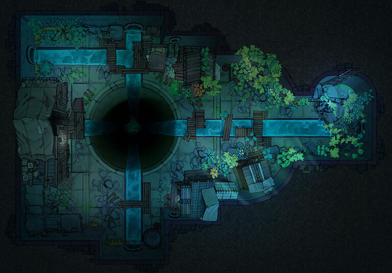 The Sewer Hideout Pack | Maps & Assets by 2-Minute Tabletop