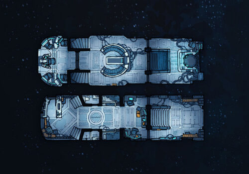 The Diver-Class Scout Ship Pack | Starship by 2-Minute Tabletop