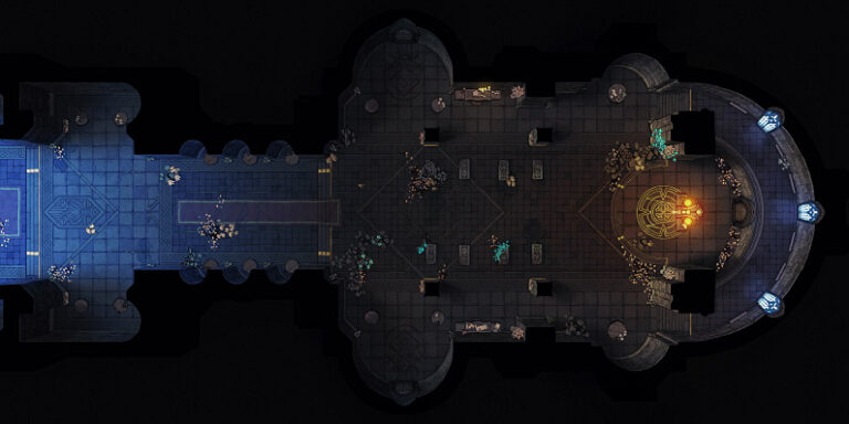 The Dwarven Throne Room Pack | Battle Map by 2-Minute Tabletop