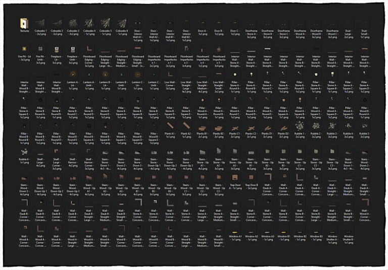 The Medieval Building Map Assets Pack | 2-Minute Tabletop