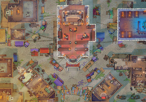 The Medieval City Center Pack | 2-Minute Tabletop