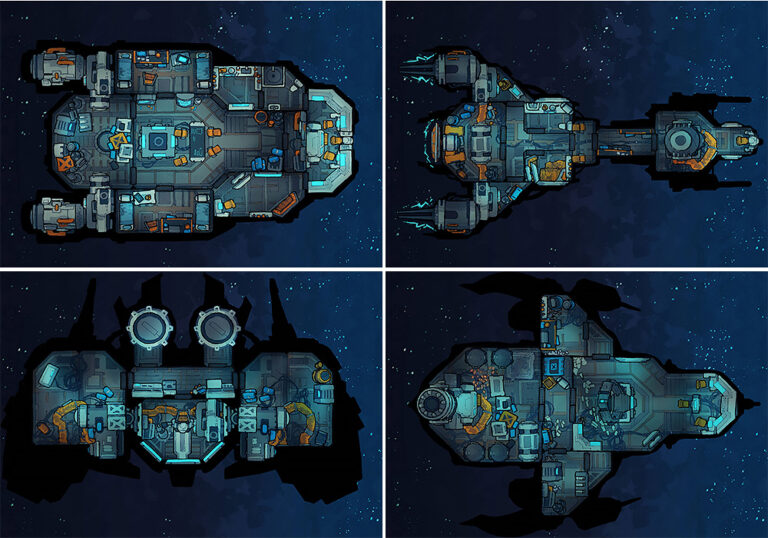 The Sci-Fi Map Assets Pack | Maps & Assets by 2-Minute Tabletop