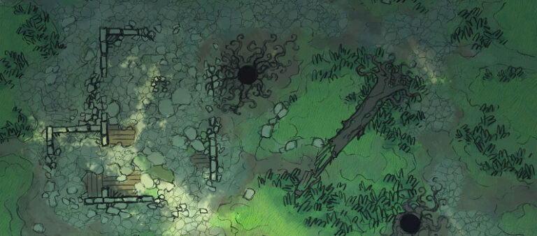 The Tree House Battle Map | 2-Minute Tabletop