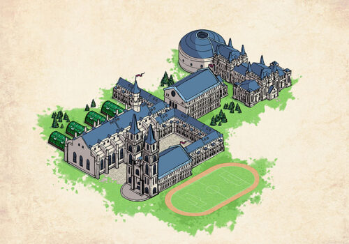 The Wizarding School Grounds Map Pack | 2-Minute Tabletop