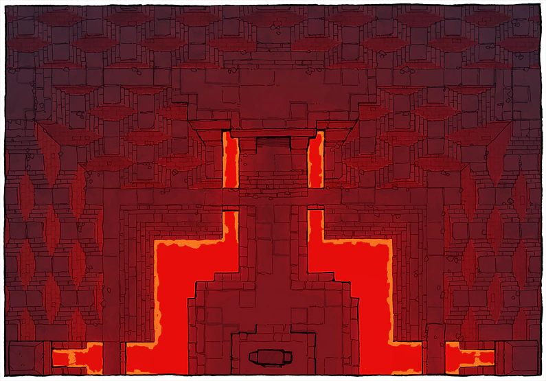 Arena of Earth - Magma Forge - Night - 32x42 - Cropped | 2-Minute Tabletop Arena of Earth - Magma Forge - Night - 32x42 - Cropped | 2-Minute Tabletop