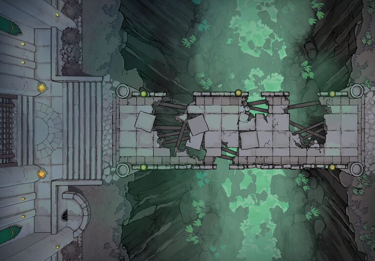 The Banshee Bridge Battle Map | 2-Minute Tabletop