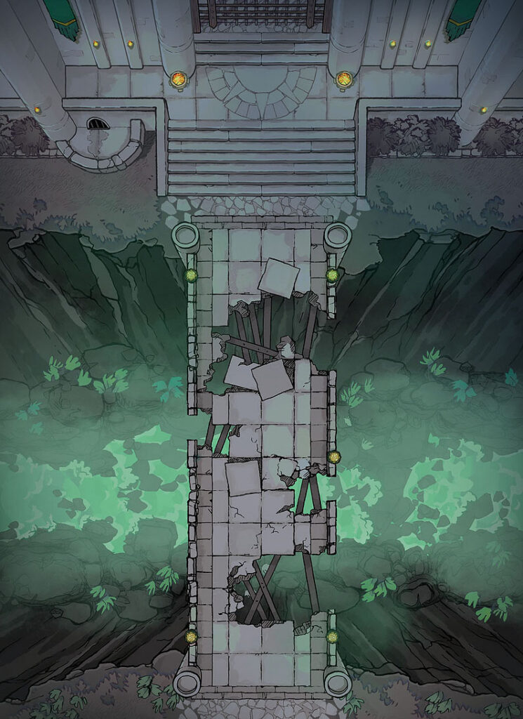 The Banshee Bridge Battle Map | 2-Minute Tabletop