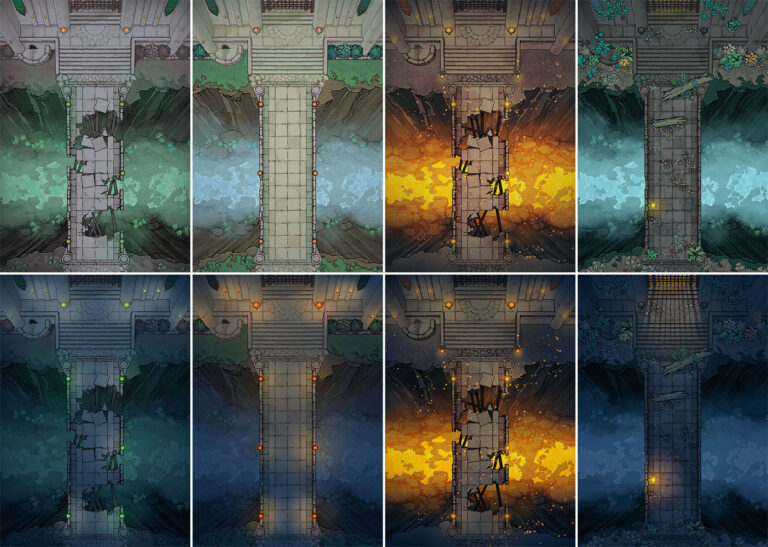 The Banshee Bridge Battle Map | 2-Minute Tabletop