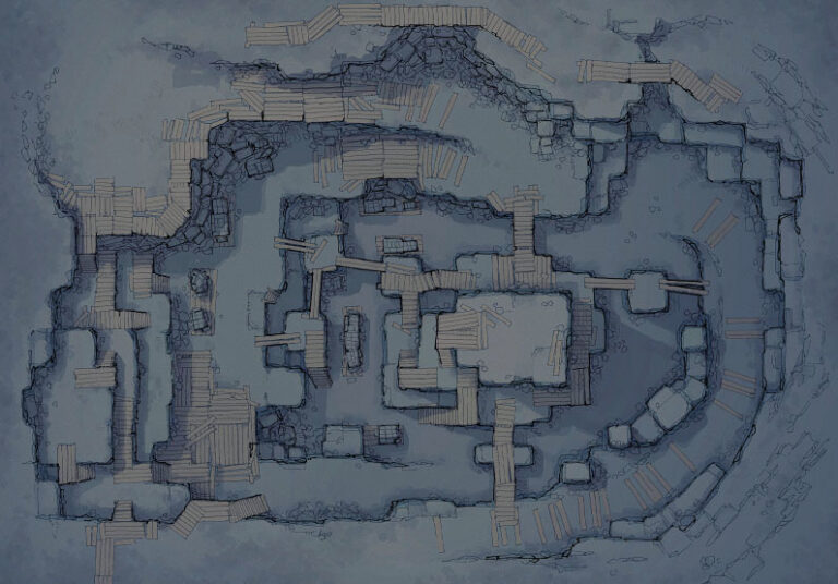 The Stone Quarry Pack | Maps & Assets by 2-Minute Tabletop