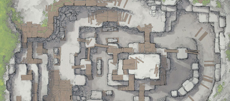 The Bamboo Glade Battle Map | 2-Minute Tabletop