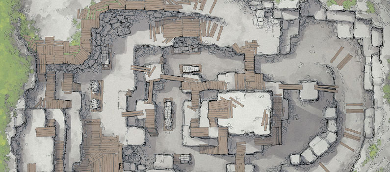 The Stone Quarry Battle Map | 2-Minute Tabletop