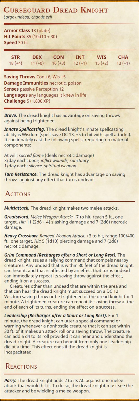 Curse and Scream - Cursed Undead Encounter for D&D 5e | 2-Minute Tabletop