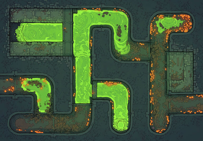 The Sewer Pipes Pack | Maps & Assets by 2-Minute Tabletop