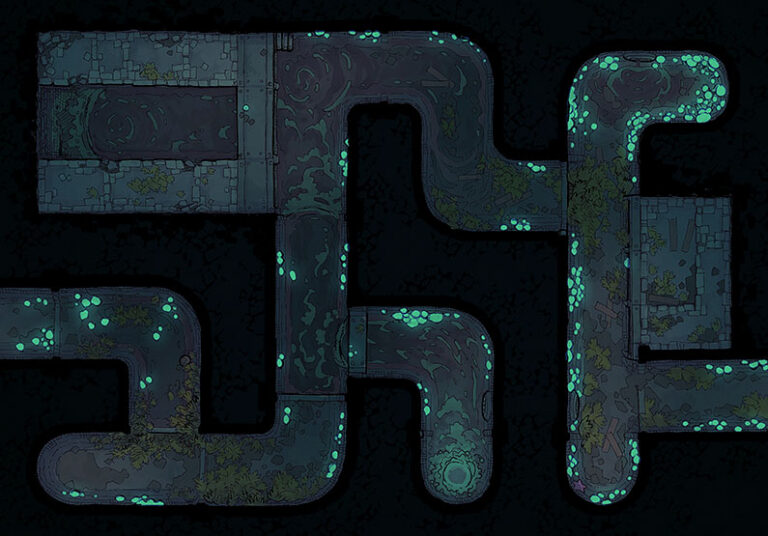 The Sewer Pipes Pack | Maps & Assets by 2-Minute Tabletop