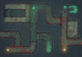 The Sewer Pipes battle map by 2-Minute Tabletop