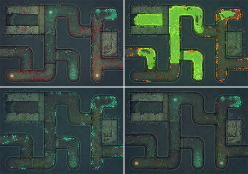 The Sewer Pipes Battle Map | 2-Minute Tabletop