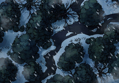 The Winter Wilderness Pack | Maps & Assets by 2-Minute Tabletop
