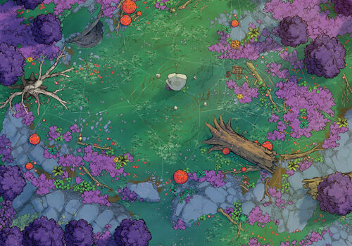 Sinister Woodland - Fey - Day - Open - 44x32 - Preview | 2-Minute Tabletop