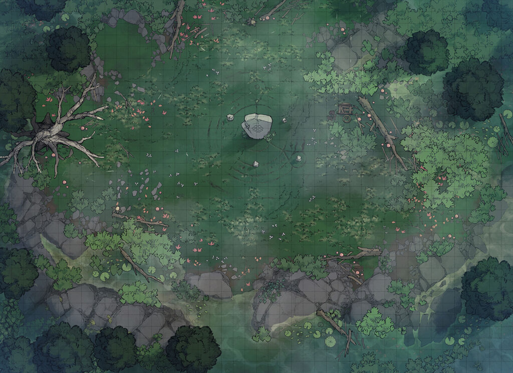 The Sinister Woodland Battle Map | 2-Minute Tabletop
