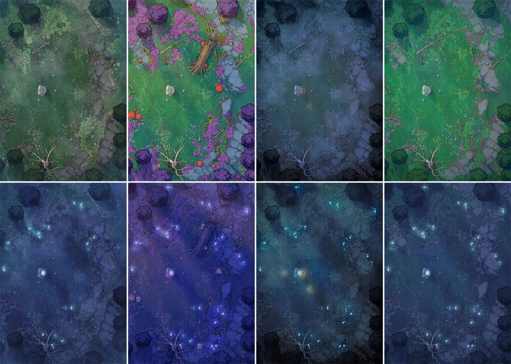 The Sinister Woodland Battle Map | 2-Minute Tabletop