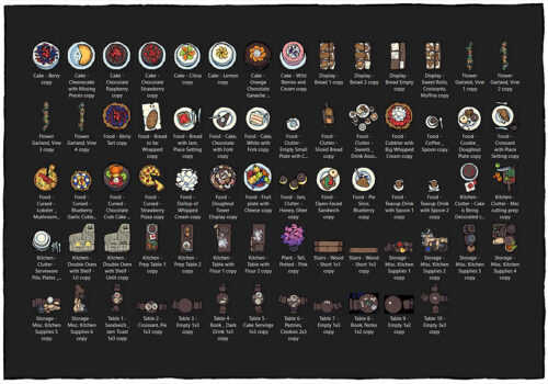 The Food Assets Pack | Maps & Assets by 2-Minute Tabletop