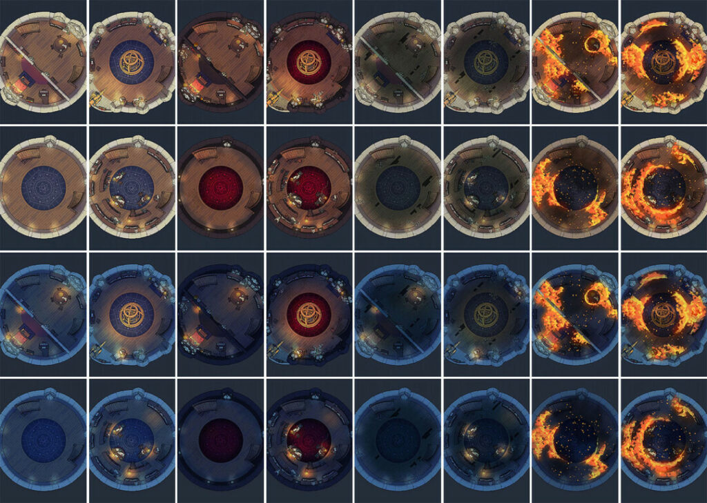 The Grand Mage Tower | Battle Map by 2-Minute Tabletop