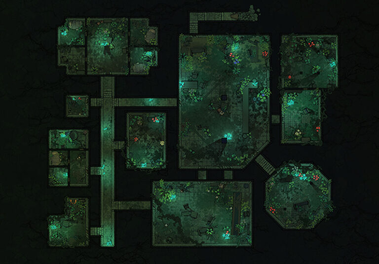 The Underground Sanctuary Pack | Maps & Assets