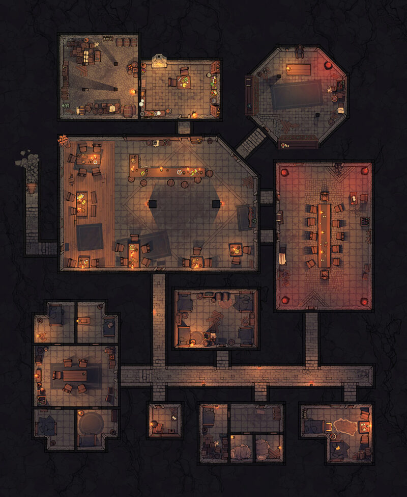The Underground Sanctuary Dungeon Map | 2-Minute Tabletop The Underground Sanctuary Dungeon Map | 2-Minute Tabletop
