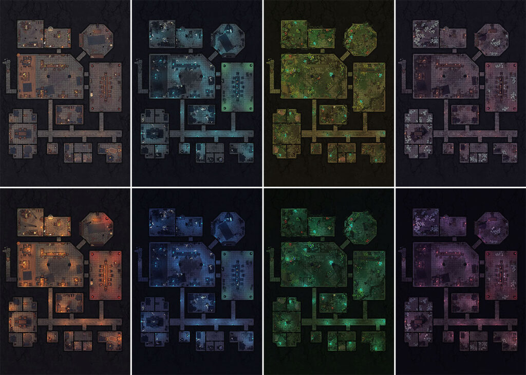 The Underground Sanctuary battle map by 2-Minute Tabletop