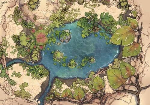 The Megaflora Grotto Pack | Maps & Assets by 2-Minute Tabletop