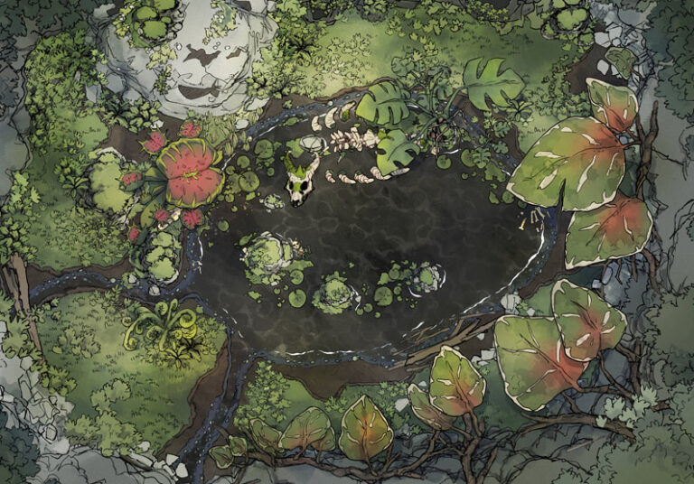 The Megaflora Grotto Pack | Maps & Assets by 2-Minute Tabletop