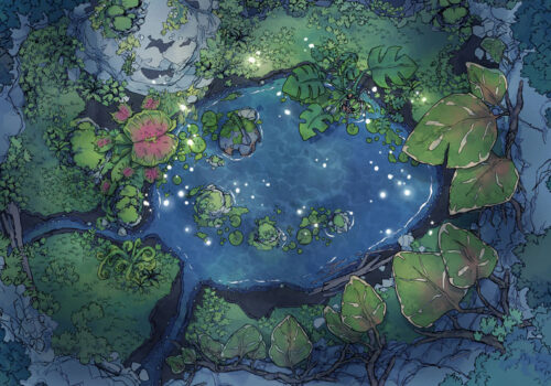 The Megaflora Grotto Pack | Maps & Assets by 2-Minute Tabletop