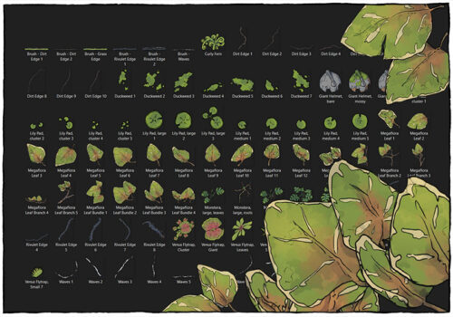 The Megaflora Grotto Pack | Maps & Assets by 2-Minute Tabletop