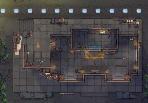 The Wild West Train Station Battle Map | 2-Minute Tabletop