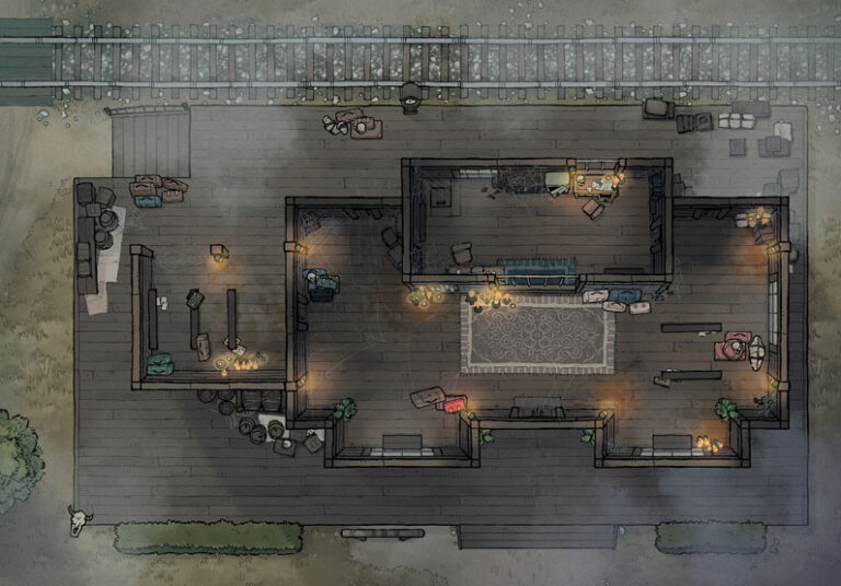 The Wild West Train Station Pack | 2-Minute Tabletop