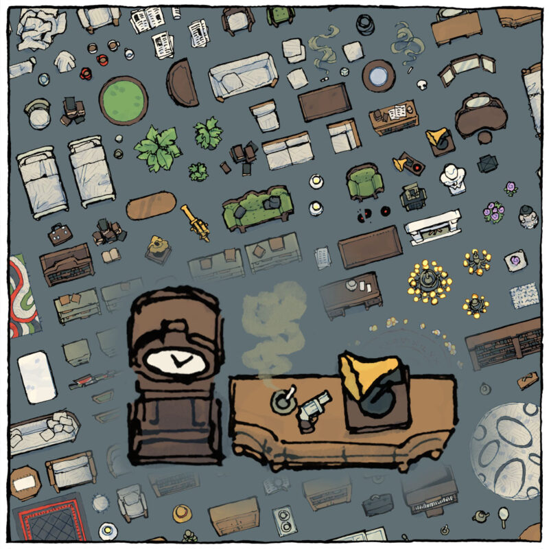 1920s Misc. Map Assets - Square | 2-Minute Tabletop