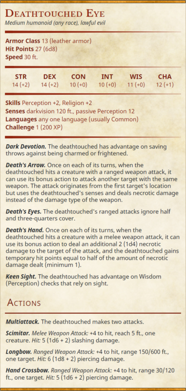 Gallows' Rot, Part 2 - Desert Cultist Encounter for D&D 5e