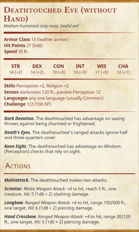 Gallows' Rot, Part 2 - Desert Cultist Encounter for D&D 5e